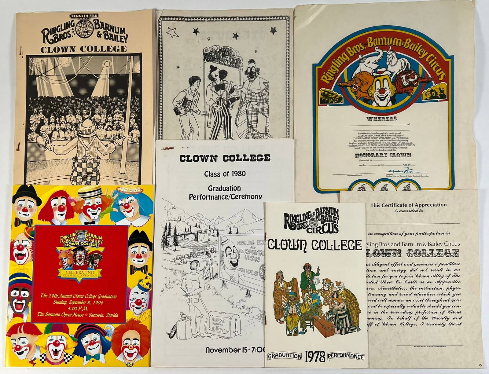 Ringling Clown College Memorabilia Auction
