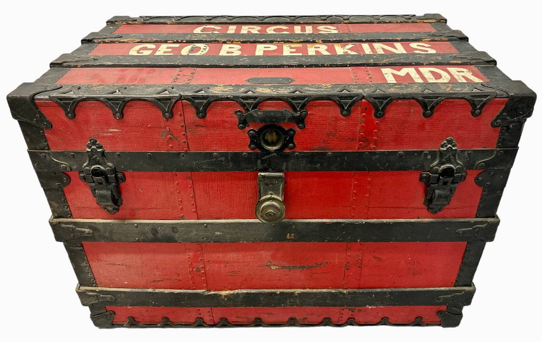 George Perky Perkins Clown Prop Trunk Auction