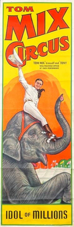 Tom Mix Circus Poster Auction