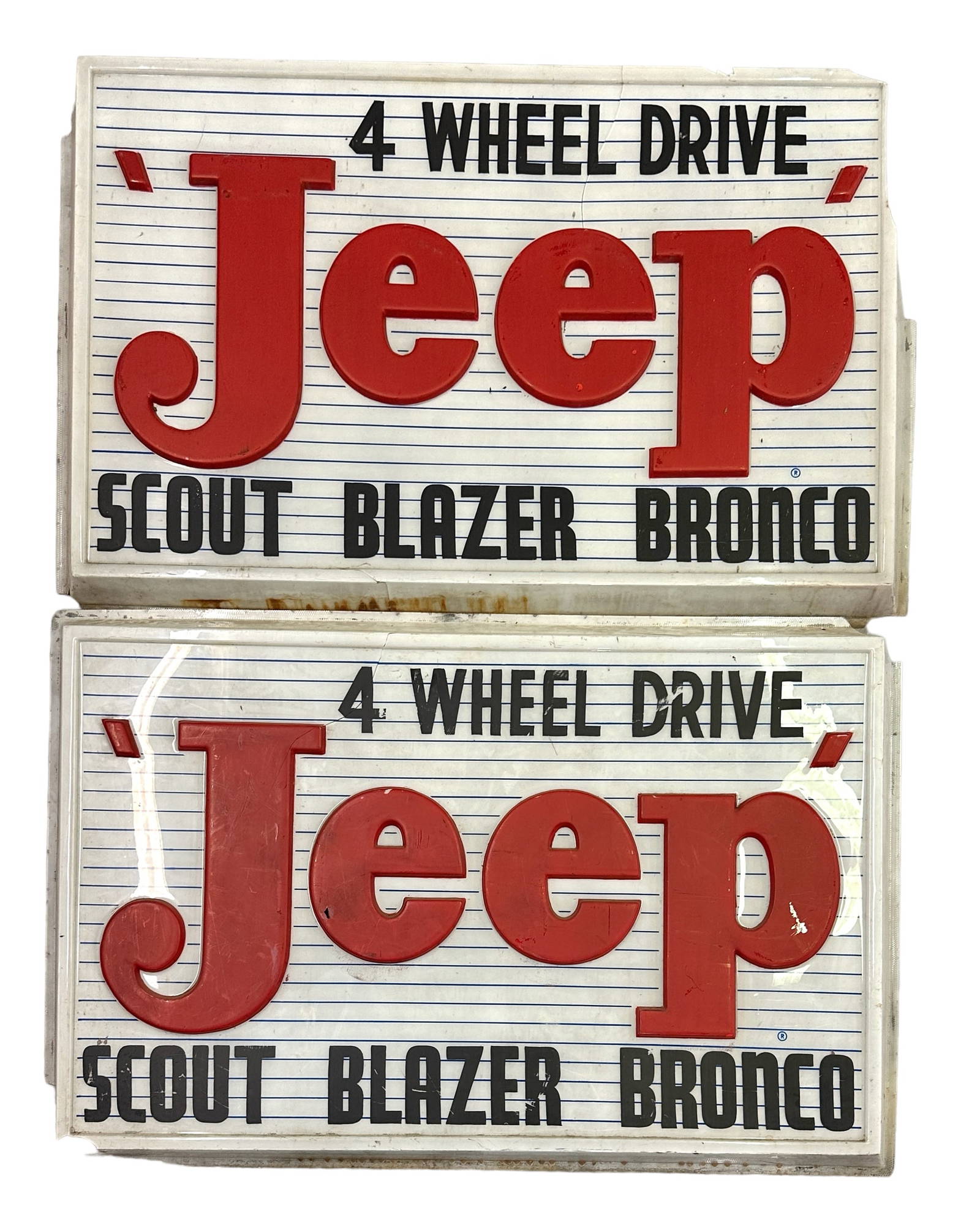 Jeep 4 Wheel Drive Signs Auction