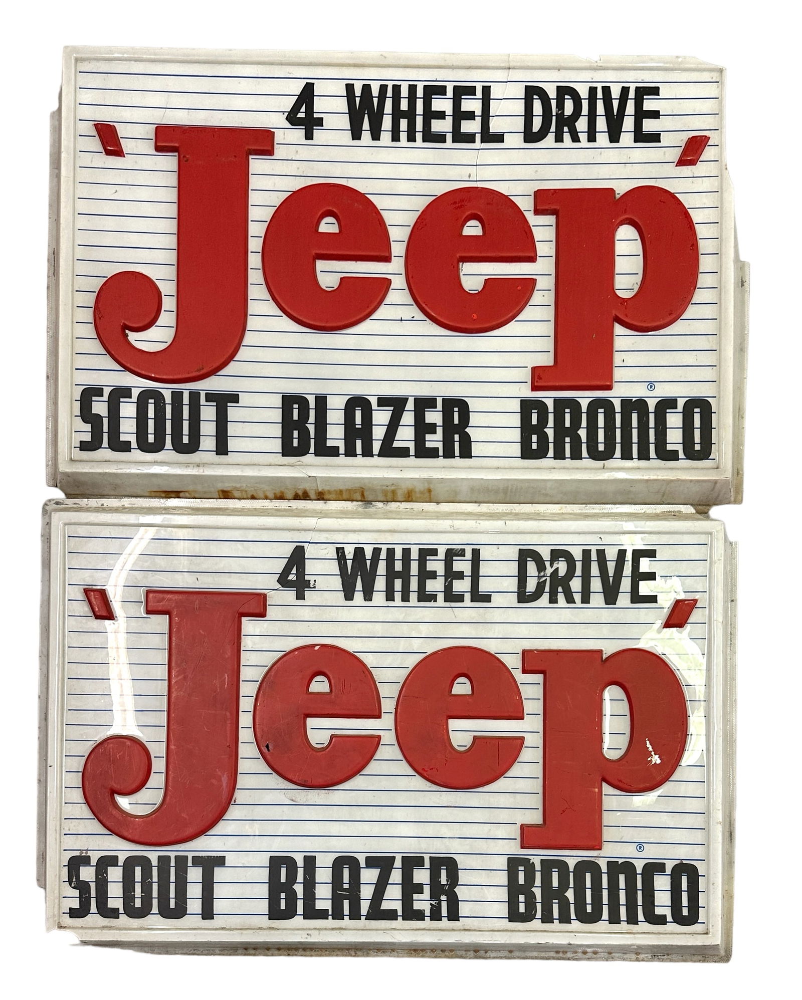 Jeep 4 Wheel Drive Signs Auction