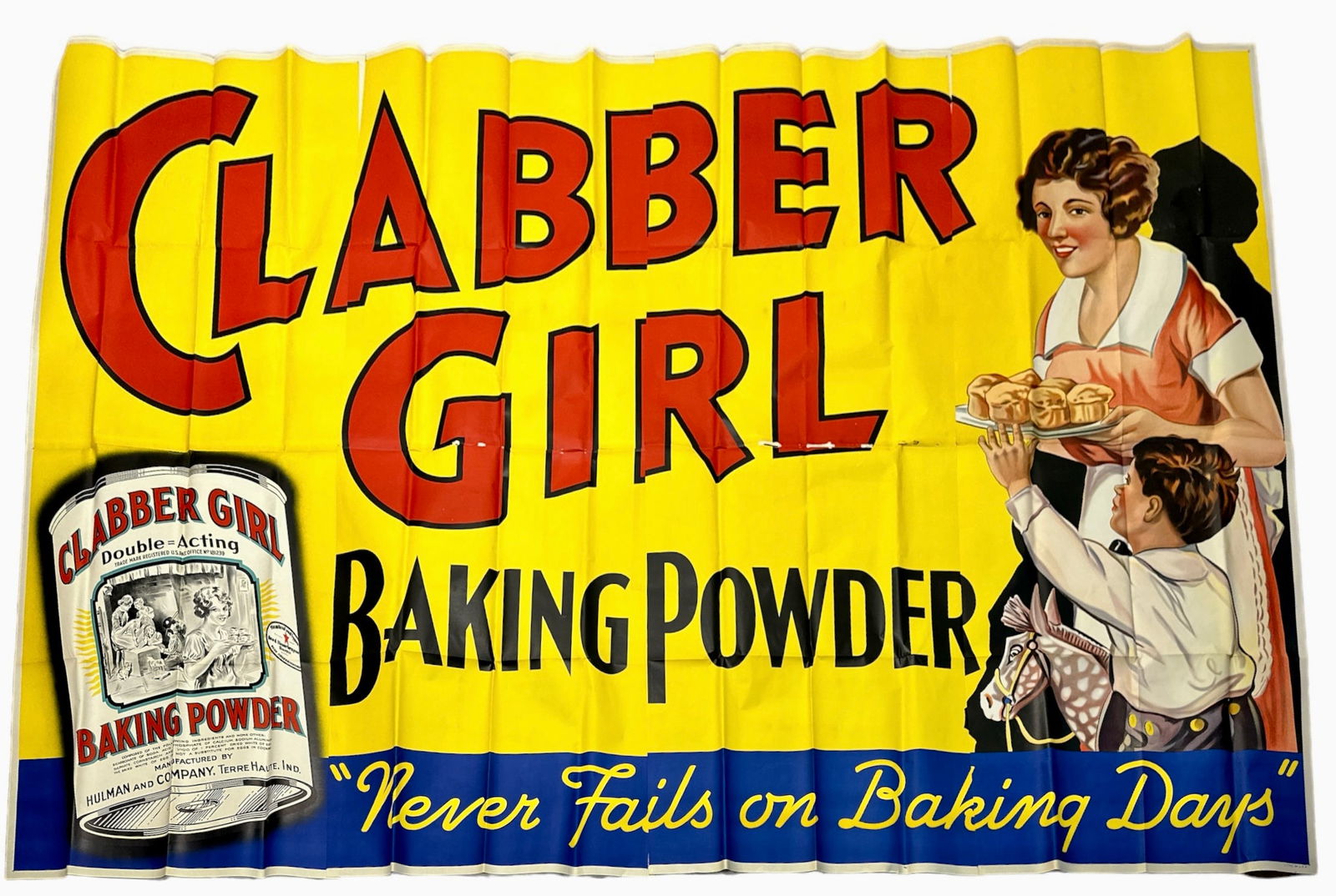 Clabber Girl Billboard Poster Auction