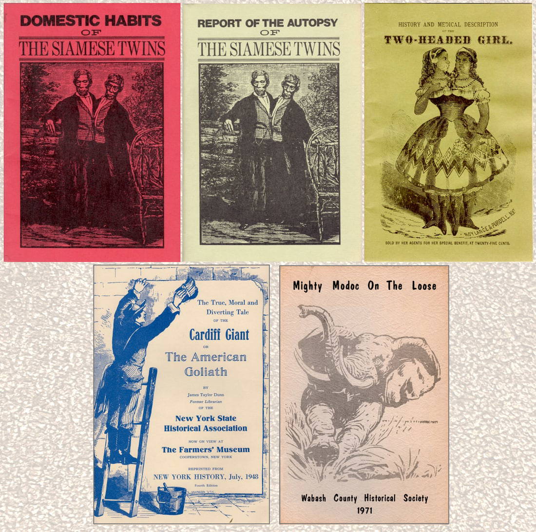 Circus And Side Show Pamphlet Lot Auction