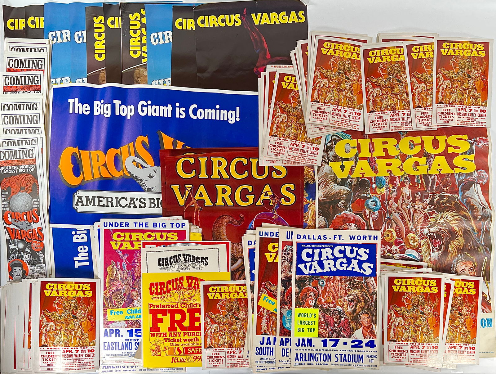 Circus Vargas Poster Collection Auction