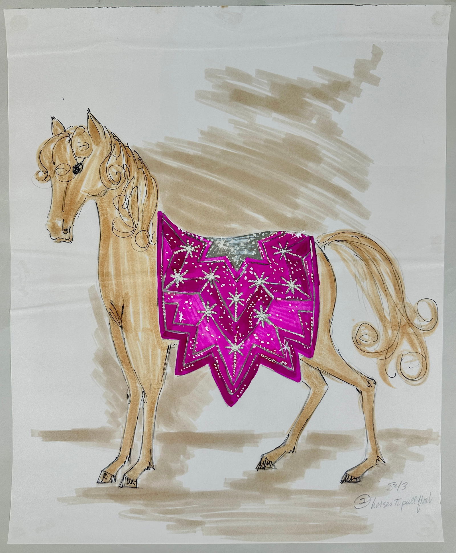 Don Foote Original Wardrobe Sketch Auction