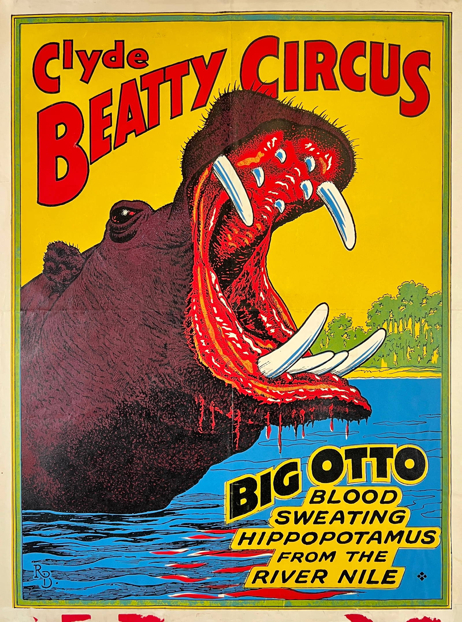 Clyde Beatty Circus Poster Auction