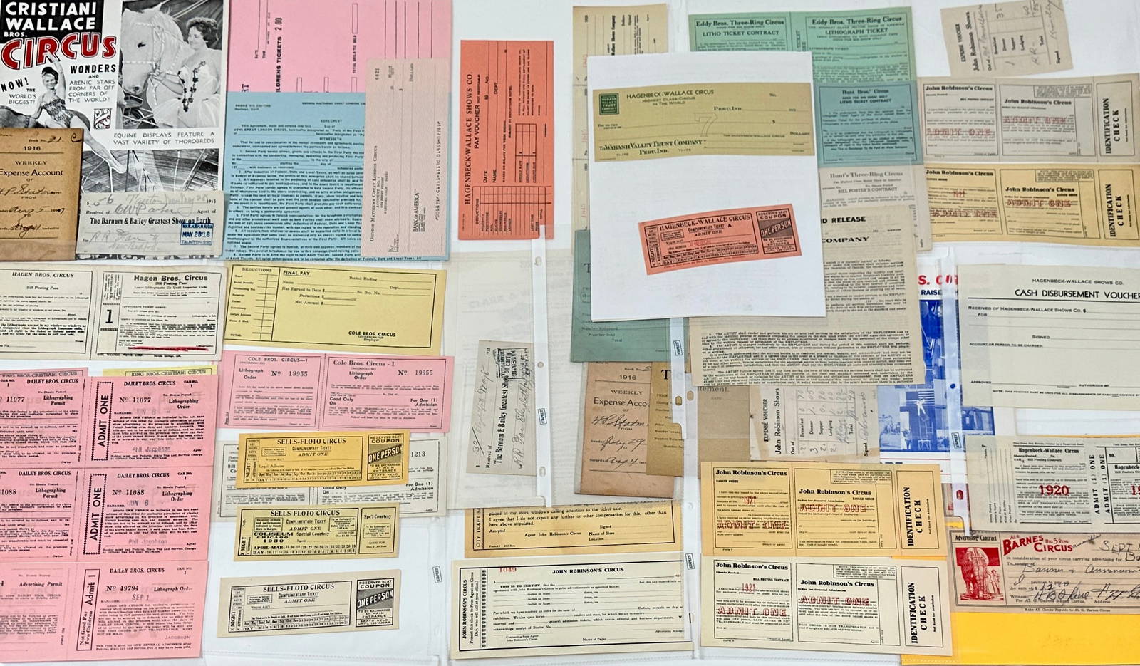 Circus Office Form Collection Auction