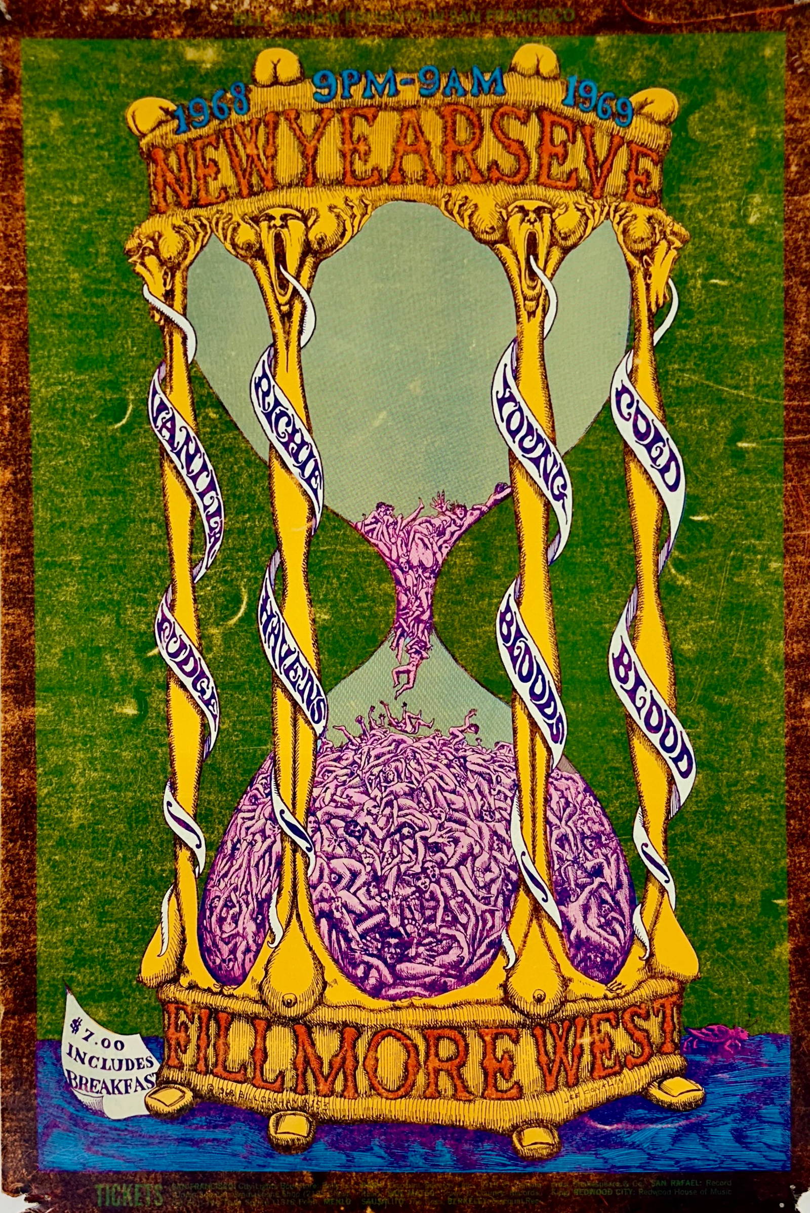 1968 Vanilla Fudge Fillmore West Poster Auction