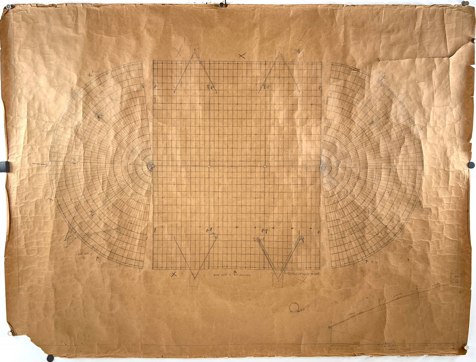 William Hobson Circus Tent Drawing Auction