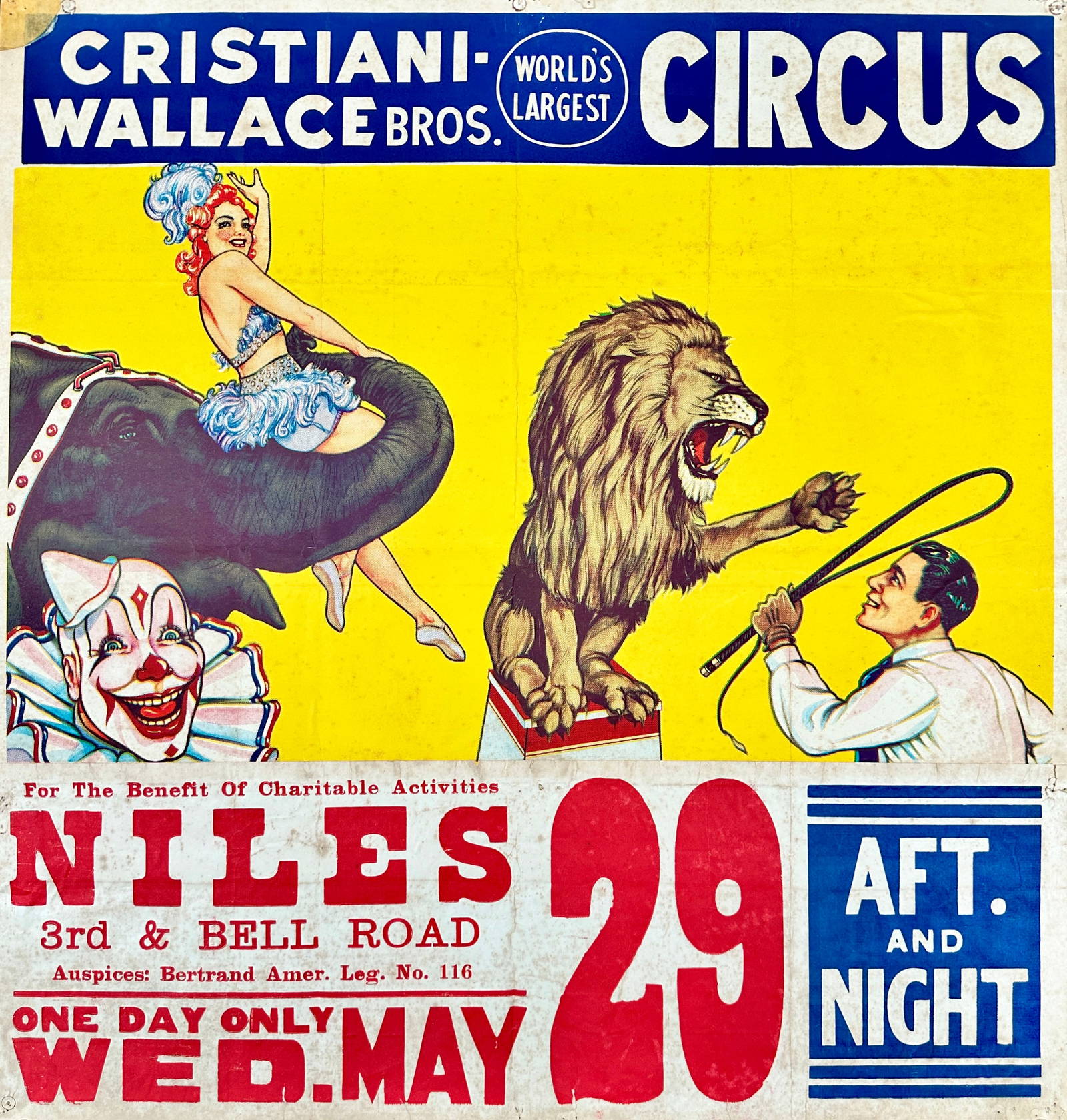 Cristiani Wallace Bros. Circus Poster Auction