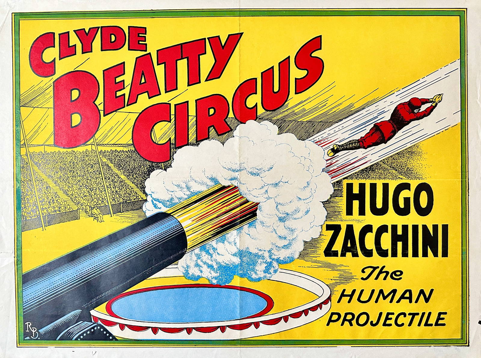 Clyde Beatty Circus Poster - Hugo Zacchini Auction