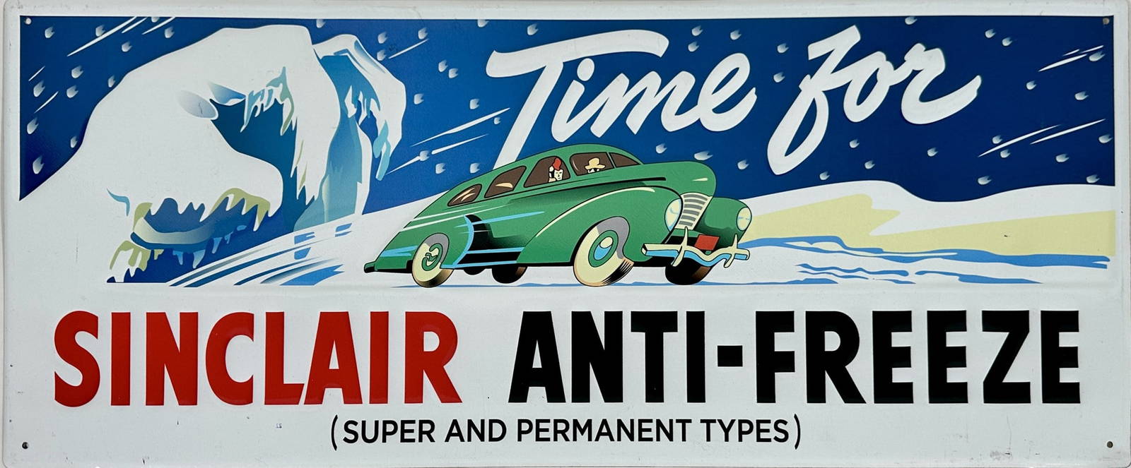 Sinclair Anti-freeze Sst Advertising Sign Auction