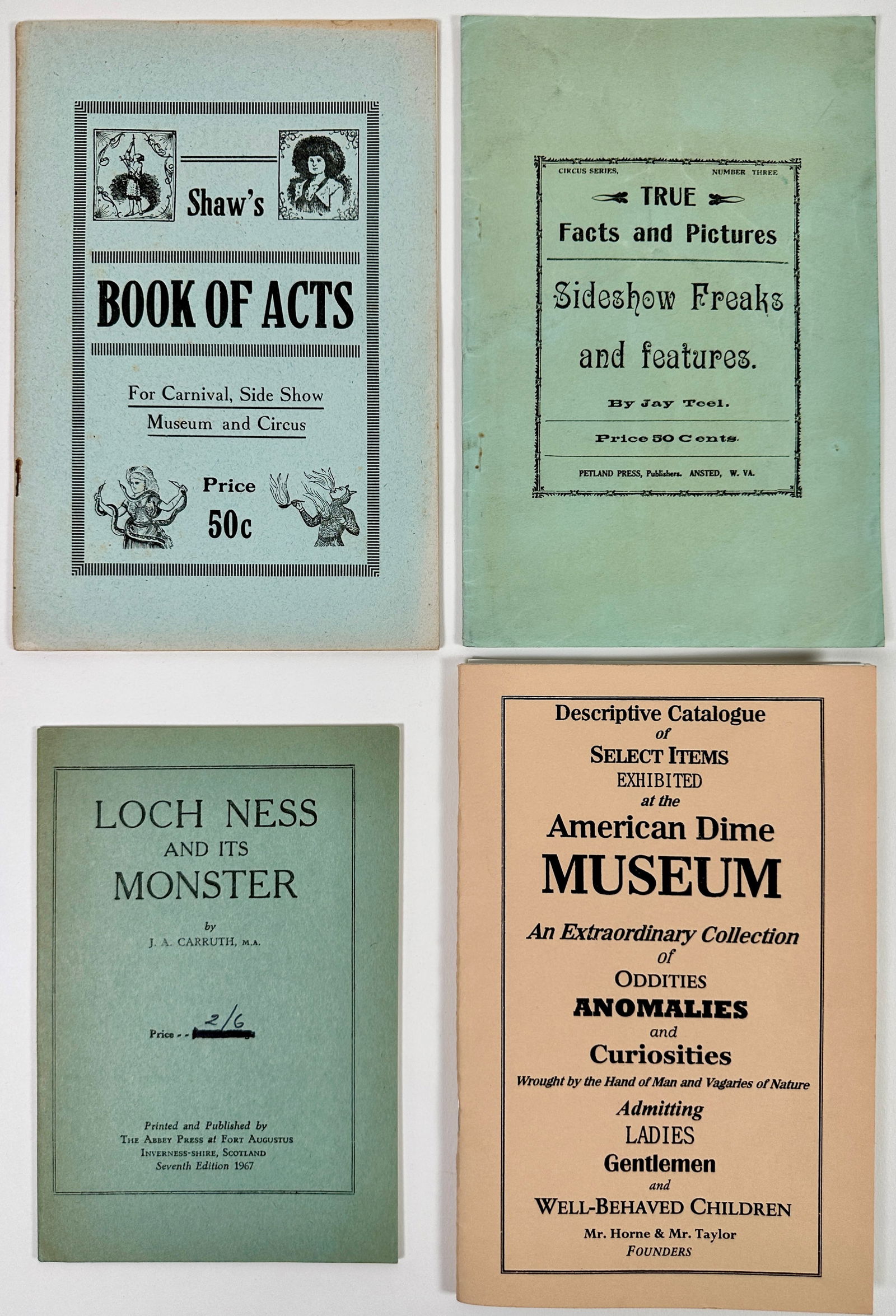 Sideshow And Oddities Booklets - Jun 21, 2025 | Freedom Auction Company ...