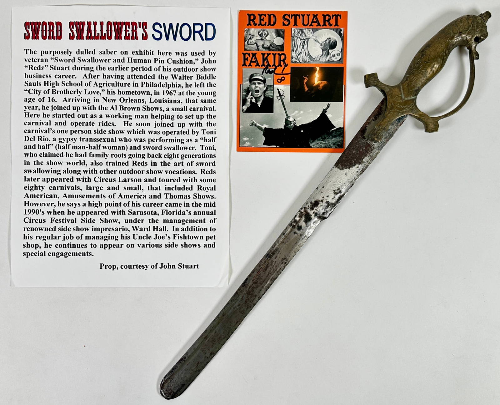 John Red Stuart - Sword Swallower's Dagger - Jun 21, 2025 | Freedom ...