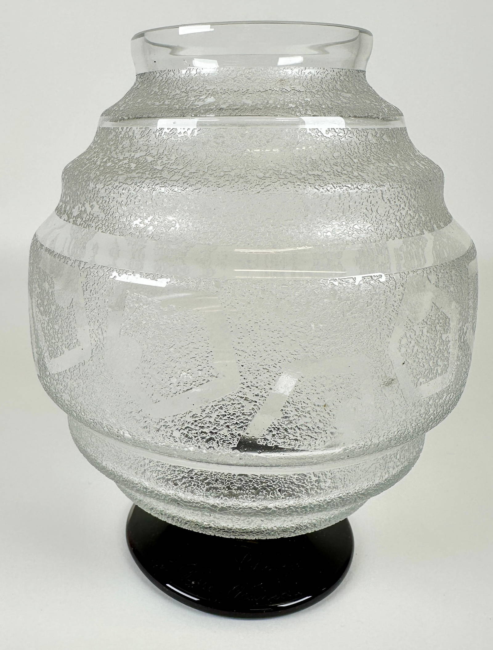Le Verre Francais Charder Art Glass Vase Auction