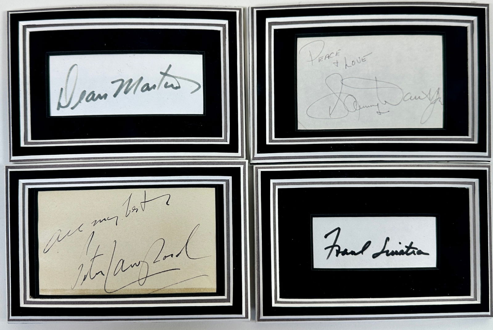 The Rat Pack Autographs Auction
