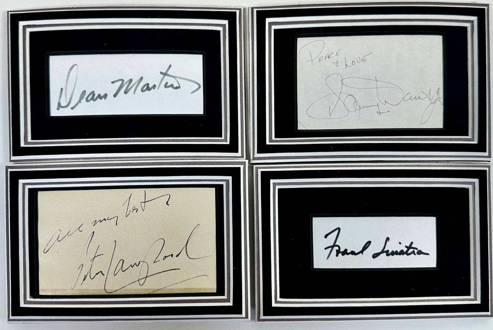 The Rat Pack Autographs Auction