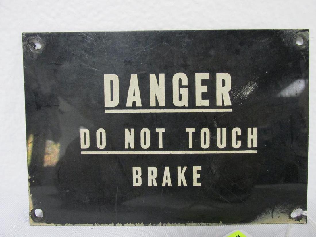 "danger Do Not Touch Brake" Abs Sign