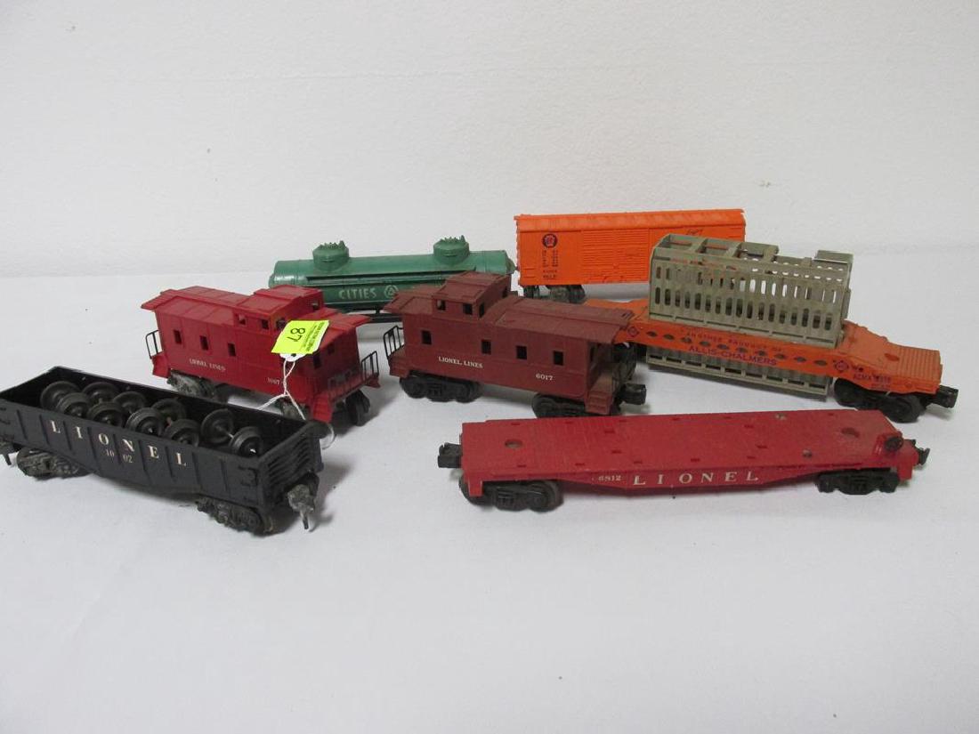 1957 Grouping Of Lionel Train Cars, Manual