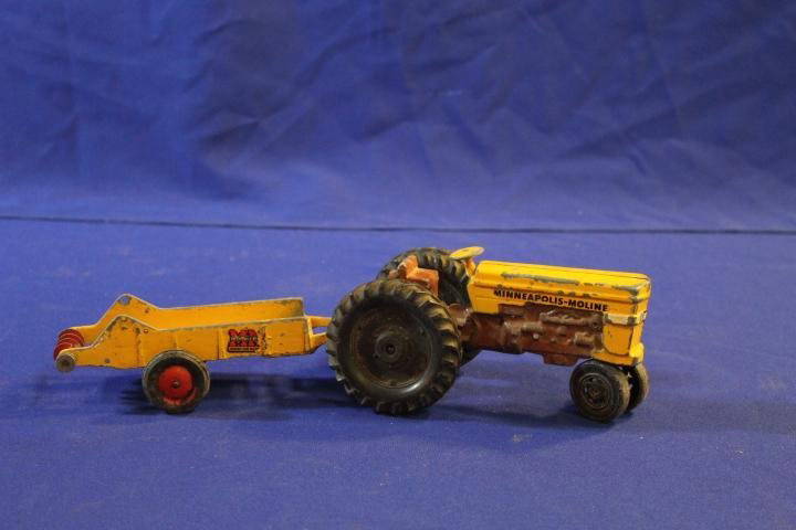 Minneapolis Moline Toy Tractor W/ Manure Spreader