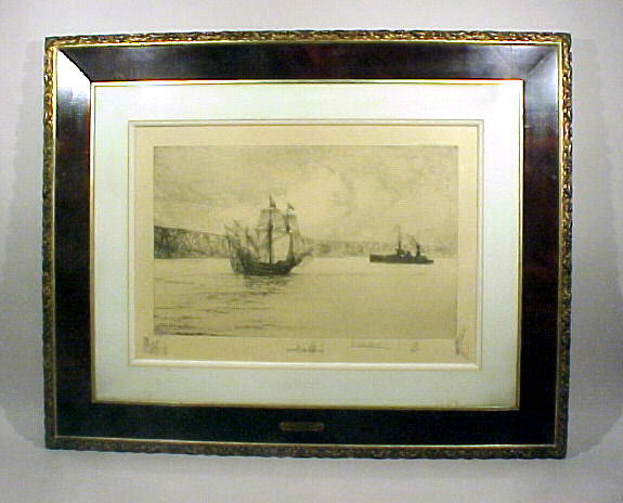 The Half Moon Remarque Artist Proof By Leigh Hunt