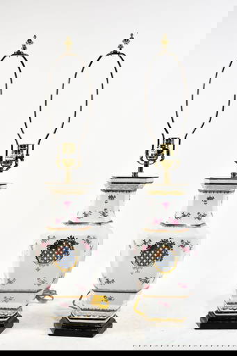 Pair Of Samson Style Porcelain Table Lamps