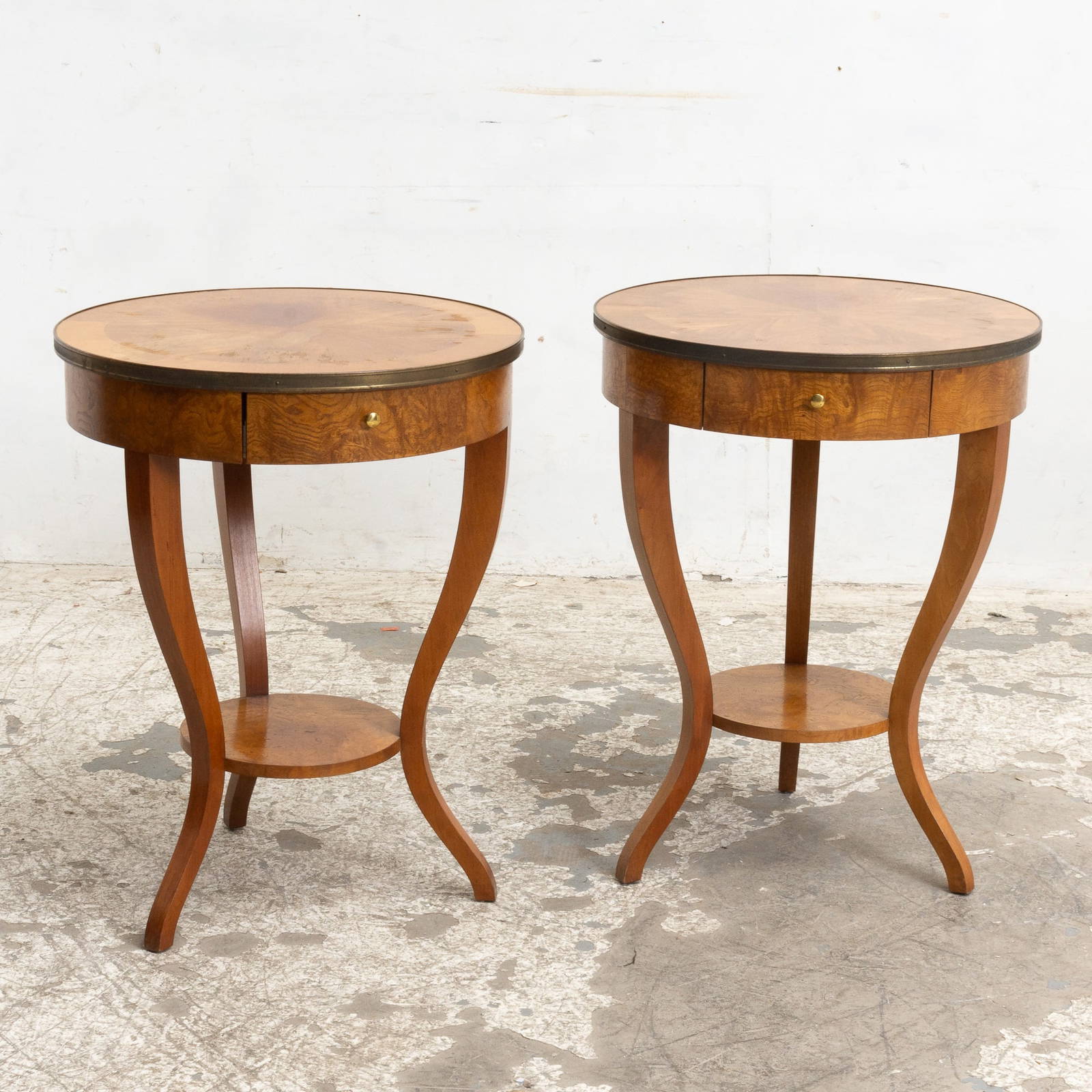 Pair Of Baker Side Tables Auction
