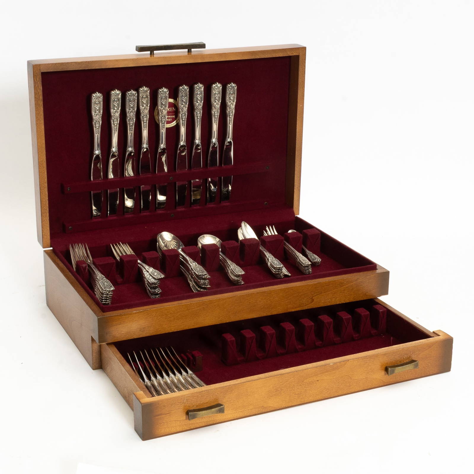 Westmoreland Sterling Silver Flatware Set Auction