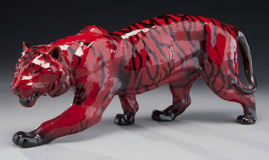 Royal Doulton Flambe Porcelain Tiger.