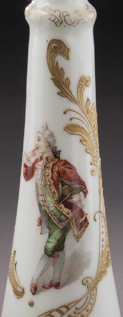 (2) Mt. Washington Colonial Ware trumpet vases