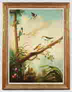 Ira Monte (1918-, Spain), "Birds in Swamp," late 20th - Nov 14, 2021 ...