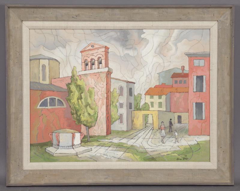 Bror Utter "Untitled (Urban scene)" oil on canvas, - Feb 26, 2020 ...