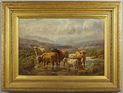R. Watson (British, 1865-1916) Highland Cattle Oil - Mar 15, 2022 ...