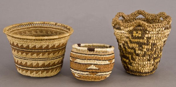 (3) Native American Northwest Coast Baskets
