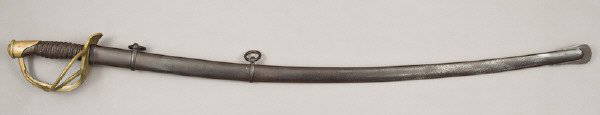 U.s. M1840 Cavalry Heavy Saber W/ Metal Scabbard