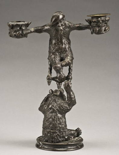 143: French bronze candlestick signed, "Fratin" - Sep 02, 2009 | Dallas ...