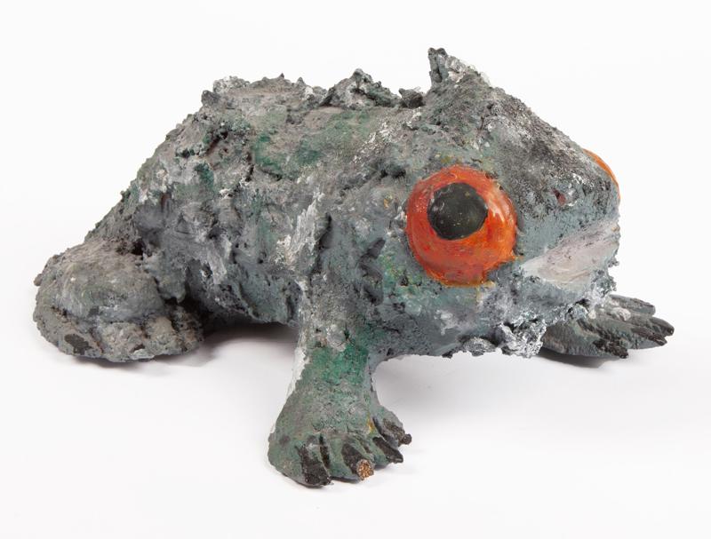 Isaac Smith "Horned Toad" 1993, carved & painted (#0032) on Sep 08 ...