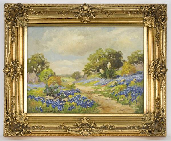 84: Santa Duran oil painting on board,