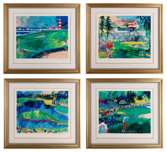 Leroy Neiman "big Time Golf" Series Lithographs,