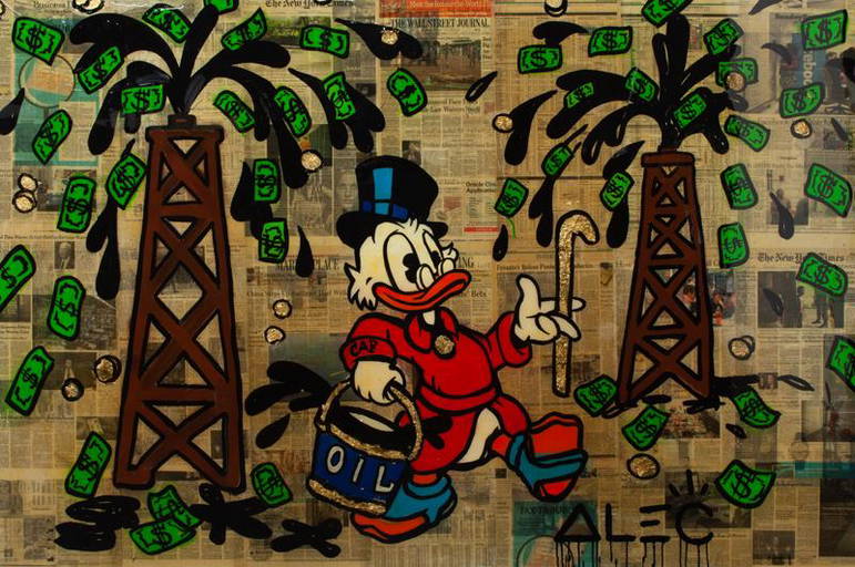 Alec Monopoly "scrooge Oil Rig" Acrylic,