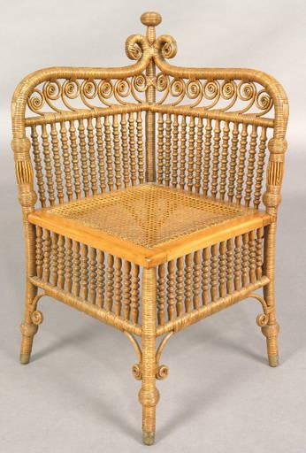 Victorian Rattan / Wicker Photography Corner Chair