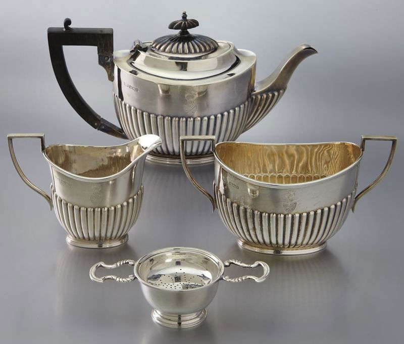 22: 3 Pc. English sterling silver tea service, incl.: - Jun 06, 2012 ...