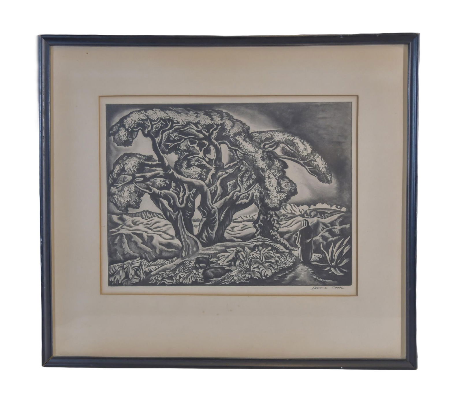 Mexican Landscape By Howard N. Cook Auction