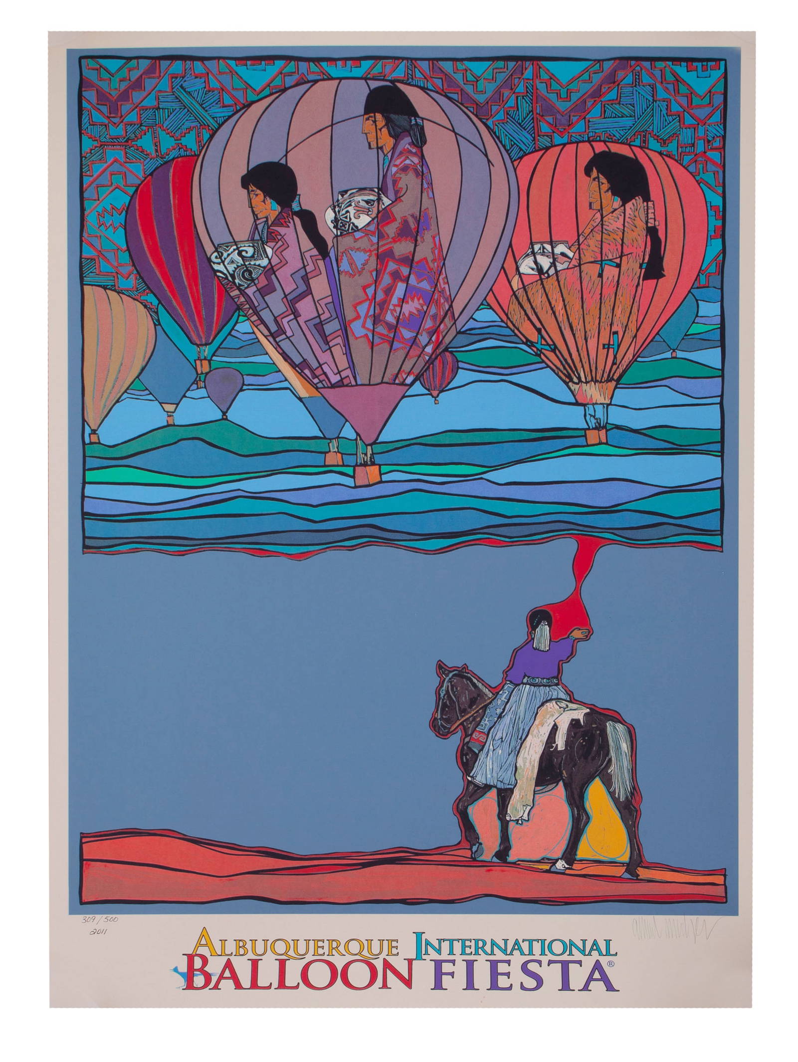 Albuquerque International Balloon Fiesta Poster 2003 Auction