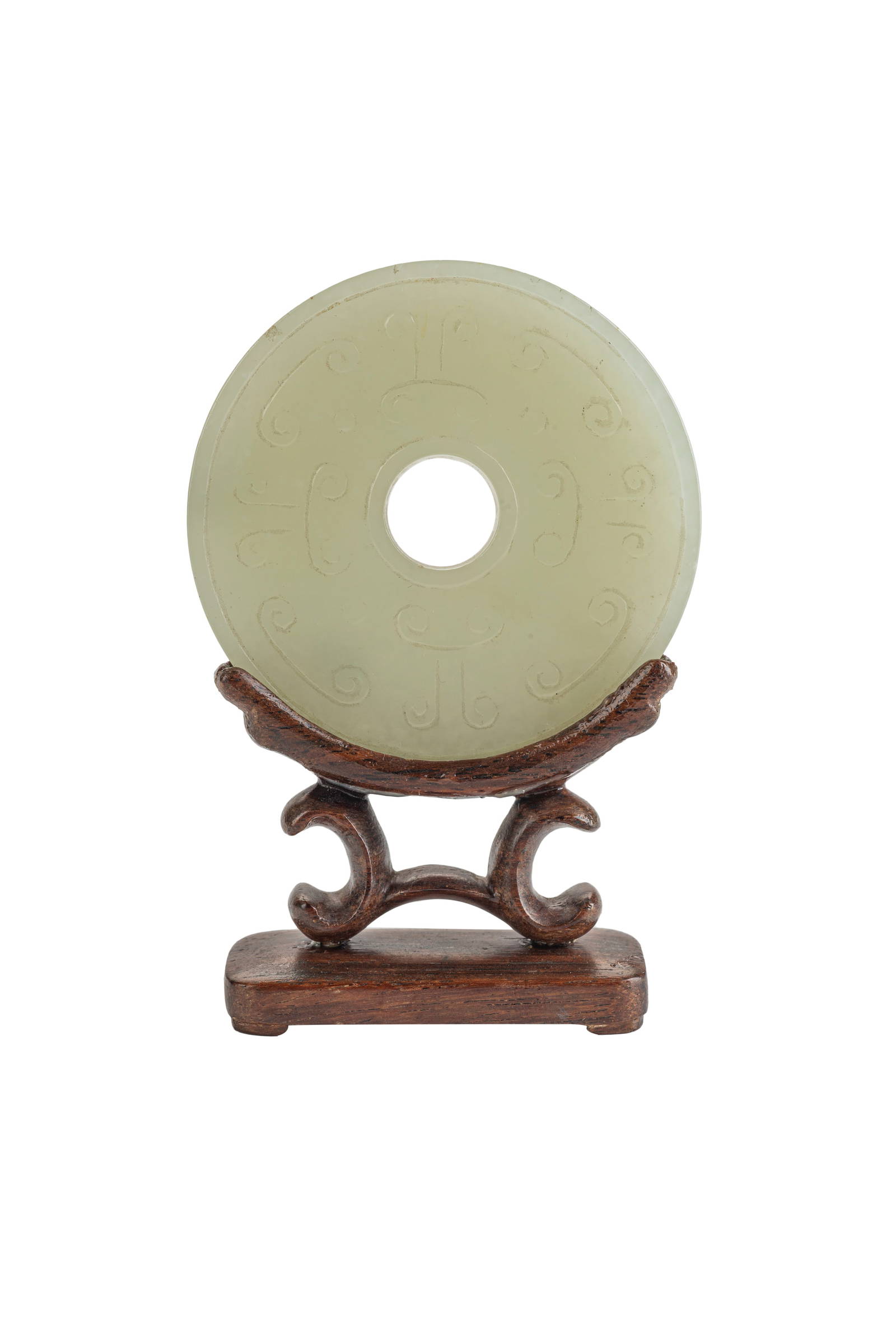 Chinese Ming Carved Jade Bi-disc Auction