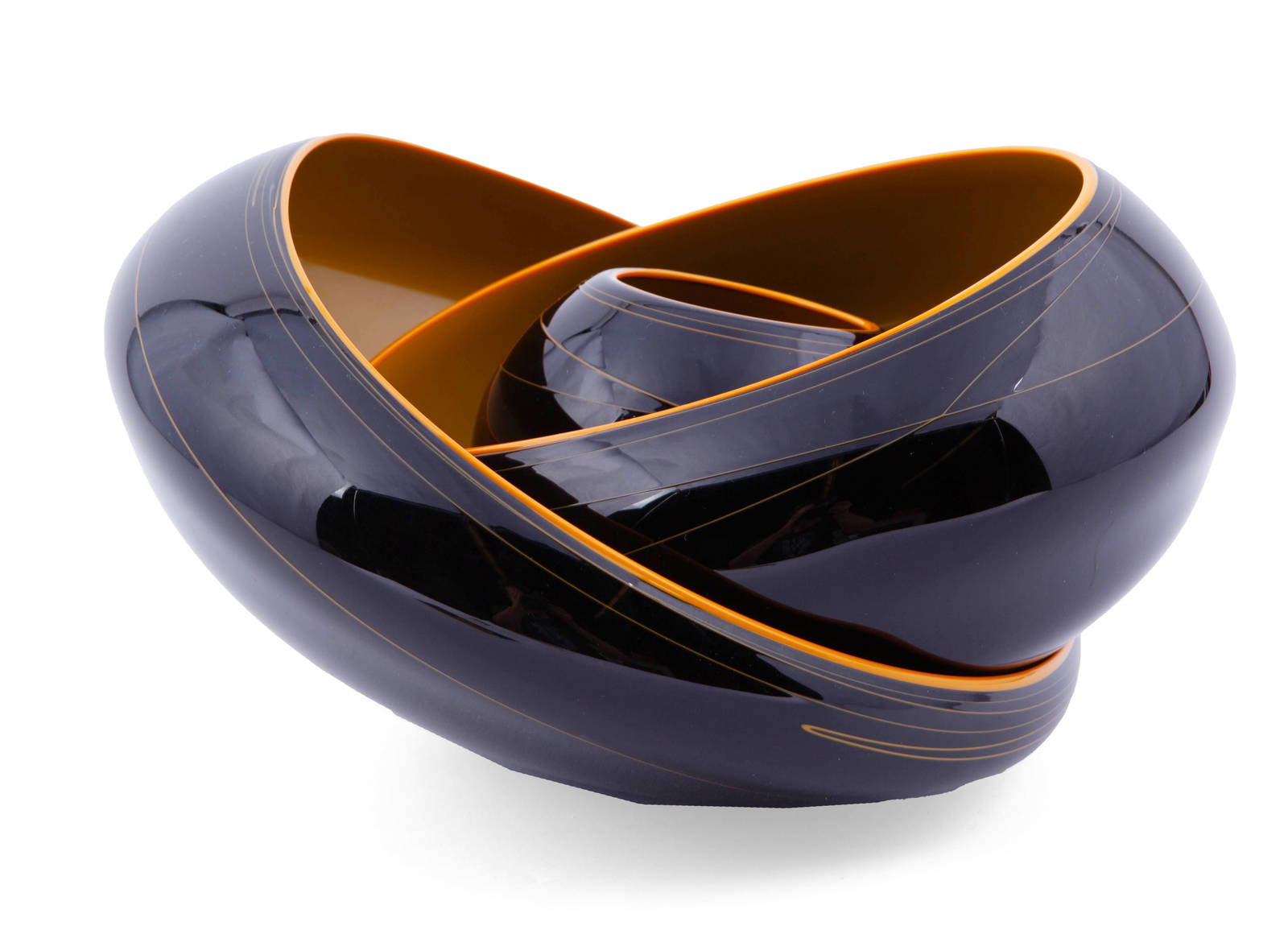 Dale Chihuly 2015 Raven Black Baskets Auction