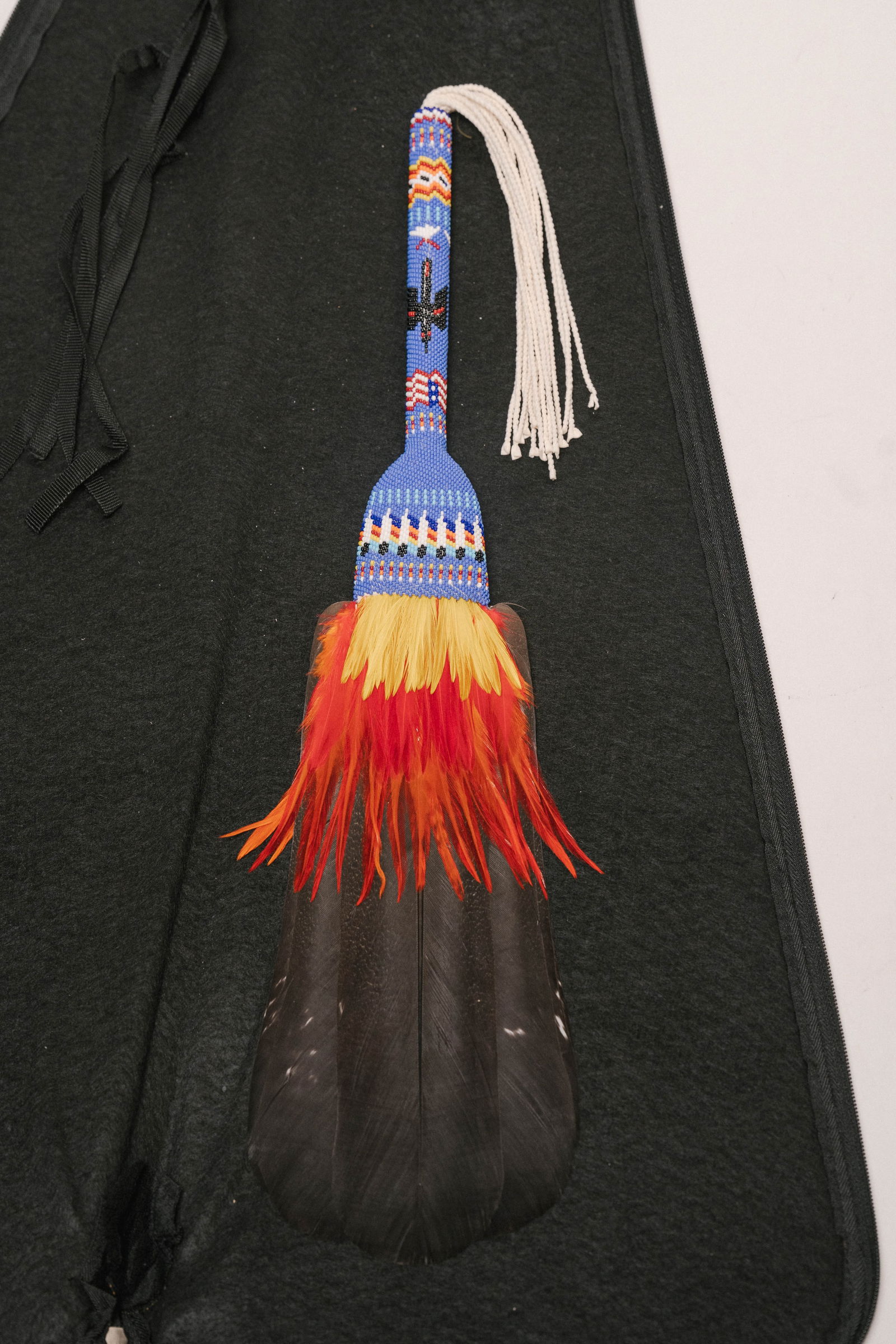 Vintage Native American Hand-beaded Ceremonial Fan - Jul 08, 2025 ...