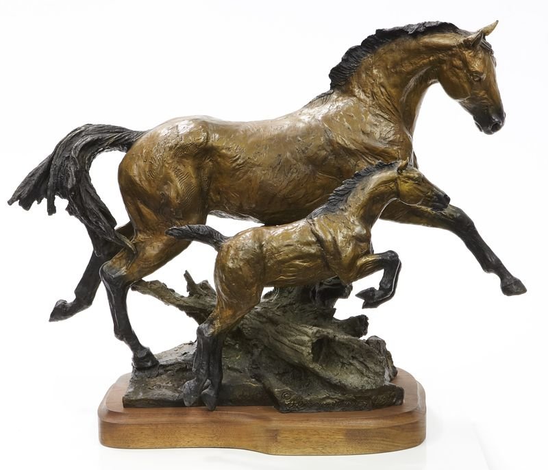 Lorenzo Ghiglieri, "first Jump" Bronze Sculpture,