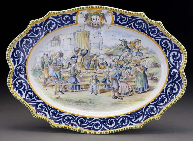 HB Quimper decor riche platter