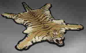 Full Mount Bengal Tiger Skin Rug - Jan 17, 2016 | Neely Auction in FL